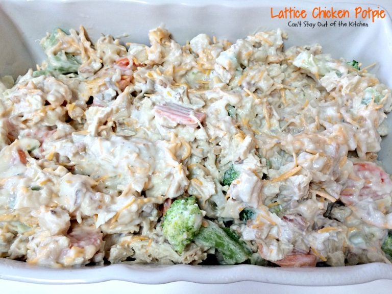 Lattice Chicken Potpie – Can't Stay Out of the Kitchen