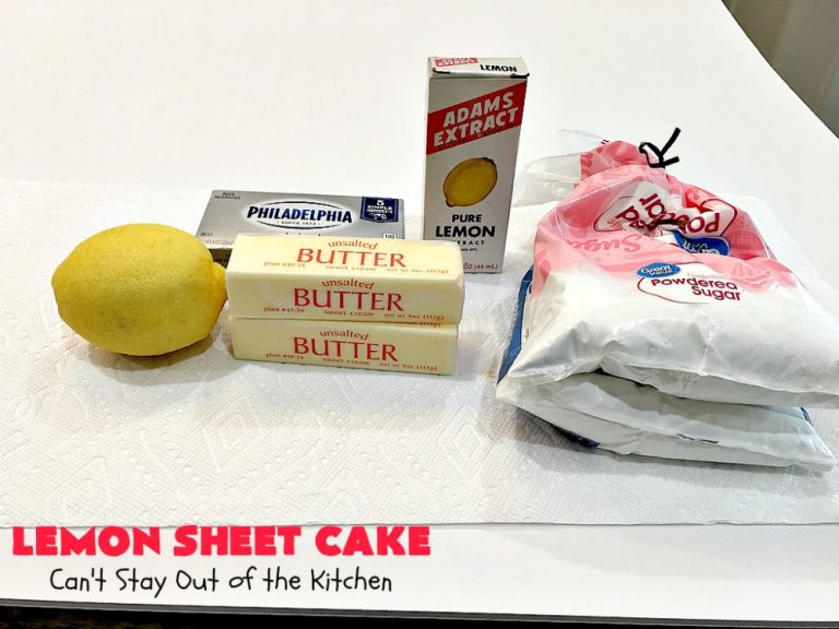 Lemon Sheet Cake – Can't Stay Out of the Kitchen