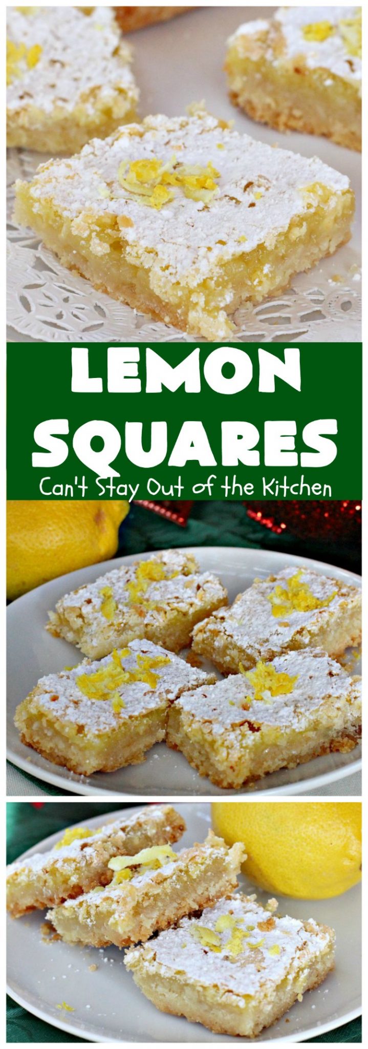 Lemon Squares – Can't Stay Out of the Kitchen
