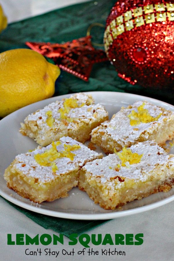 Lemon Squares – Can't Stay Out of the Kitchen