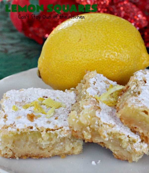 Lemon Squares – Can't Stay Out of the Kitchen