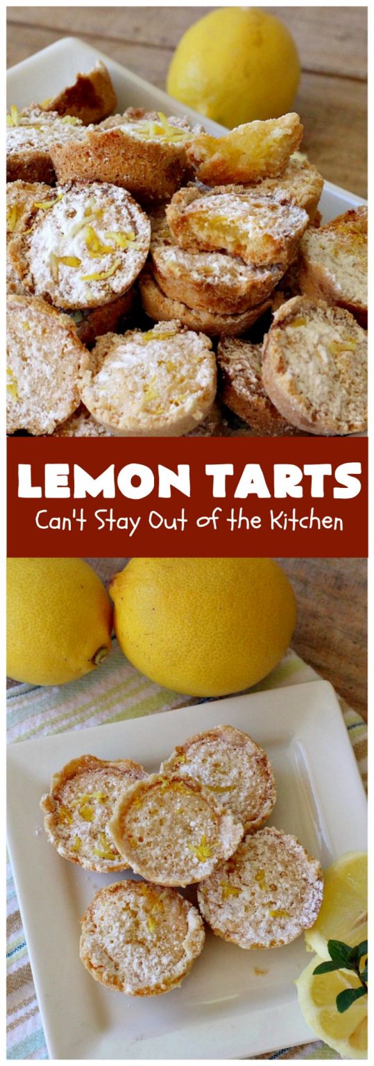 Lemon Tarts – Can't Stay Out of the Kitchen