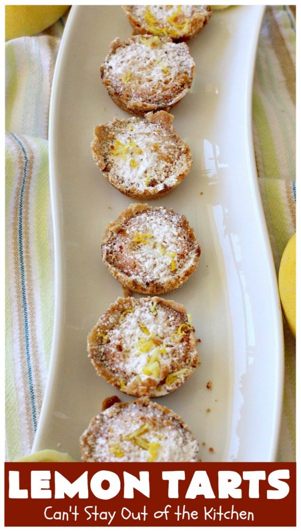 Lemon Tarts – Can't Stay Out of the Kitchen
