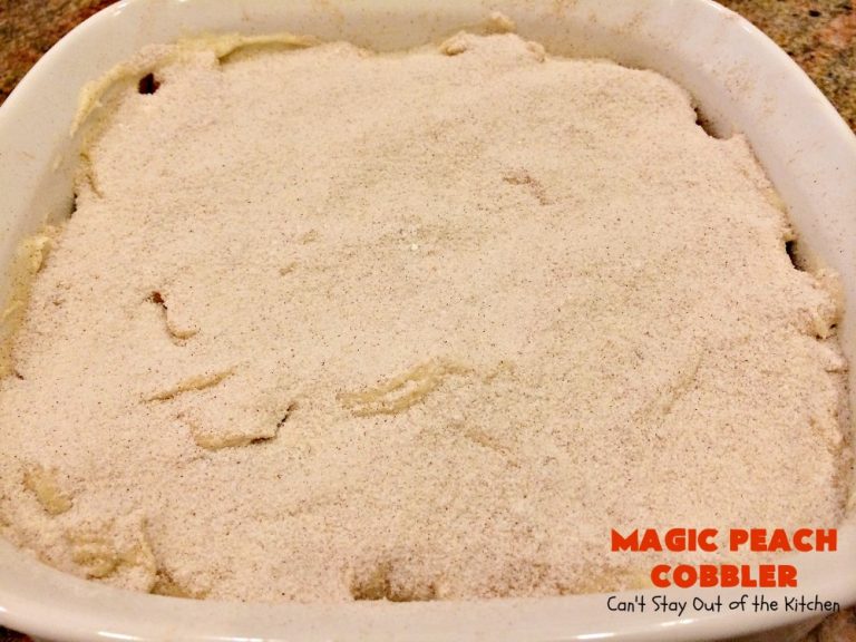 Magic Peach Cobbler – Can't Stay Out of the Kitchen