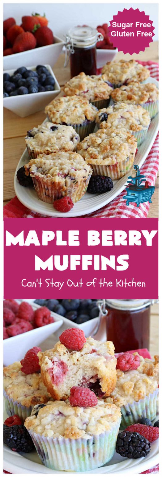 Maple Berry Muffins – Can't Stay Out of the Kitchen