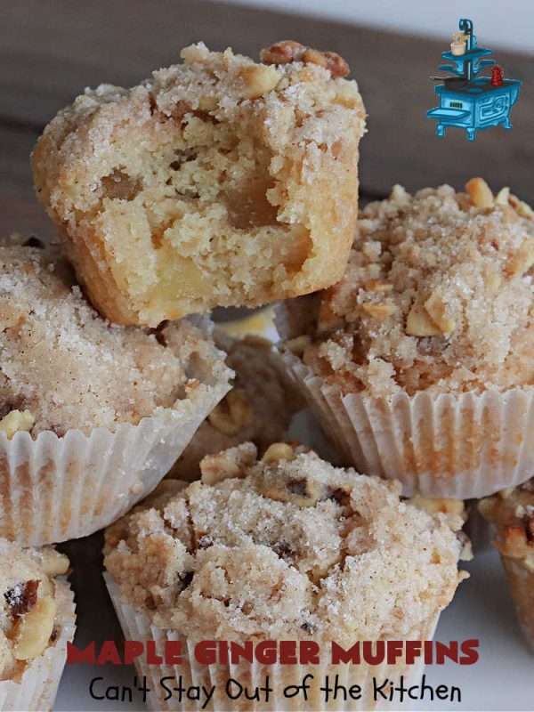 Maple Ginger Muffins – Can't Stay Out of the Kitchen