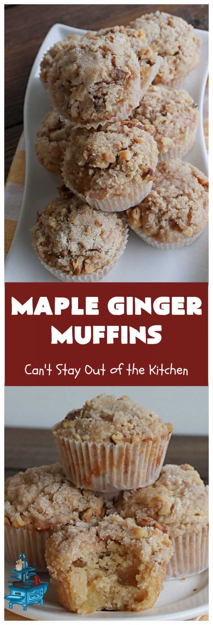 Maple Ginger Muffins – Can't Stay Out of the Kitchen