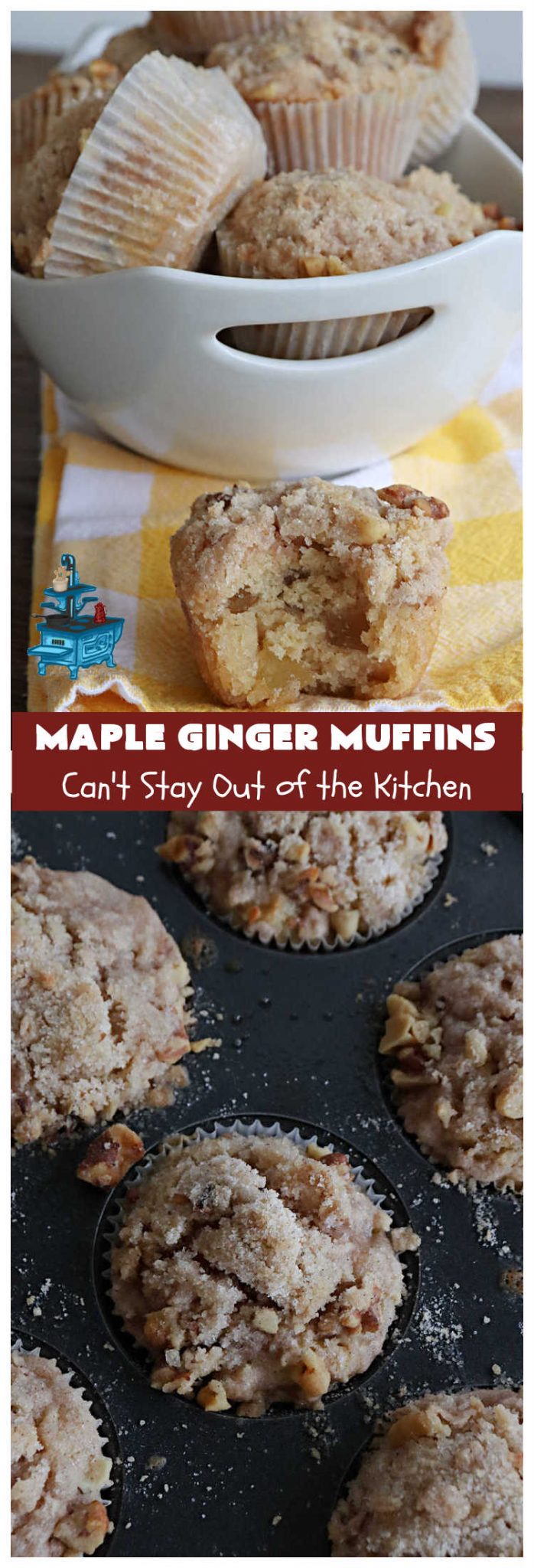 Maple Ginger Muffins – Can't Stay Out of the Kitchen