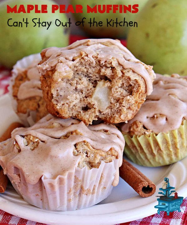 Maple Pear Muffins – Can't Stay Out of the Kitchen