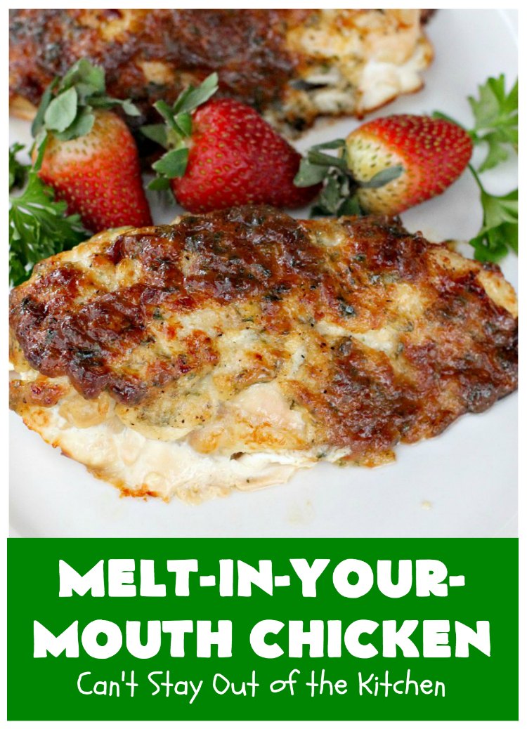 Melt-In-Your-Mouth Chicken – Can't Stay Out of the Kitchen