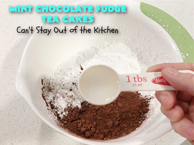 Mint Chocolate Fudge Tea Cakes – Can't Stay Out of the Kitchen