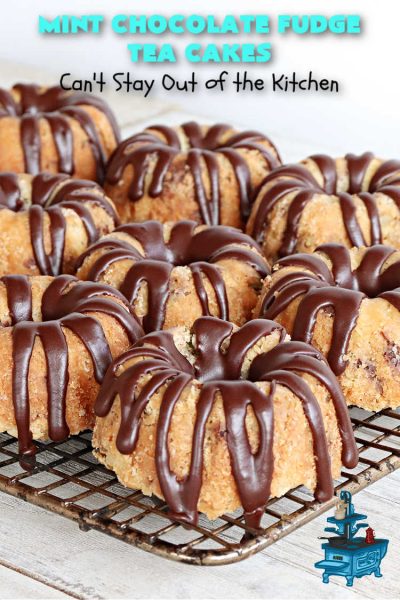 Mint Chocolate Fudge Tea Cakes – Can't Stay Out of the Kitchen