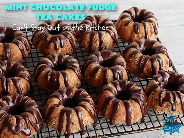 Mint Chocolate Fudge Tea Cakes – Can't Stay Out of the Kitchen