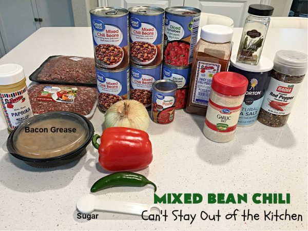 Mixed Bean Chili – Can't Stay Out of the Kitchen