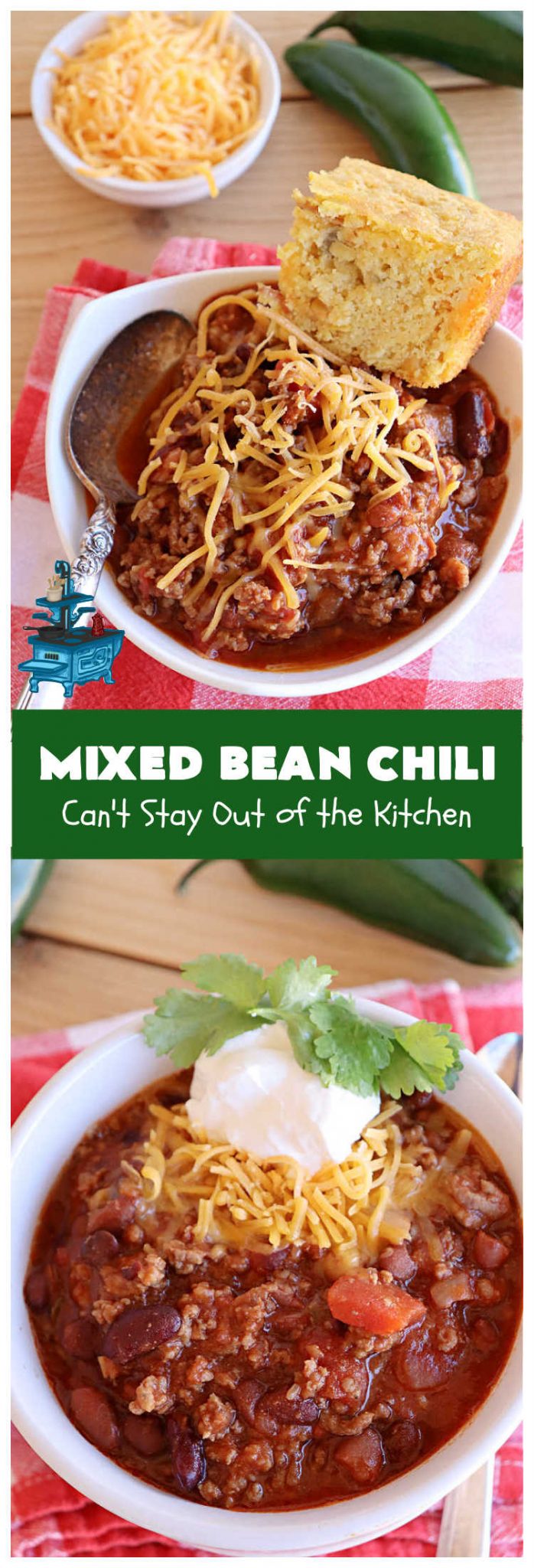 Mixed Bean Chili – Can't Stay Out of the Kitchen