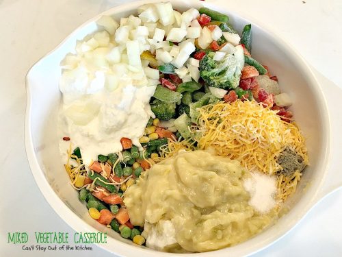 Mixed Vegetable Casserole – Can't Stay Out of the Kitchen