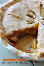 Nectarine Pie – Can't Stay Out of the Kitchen