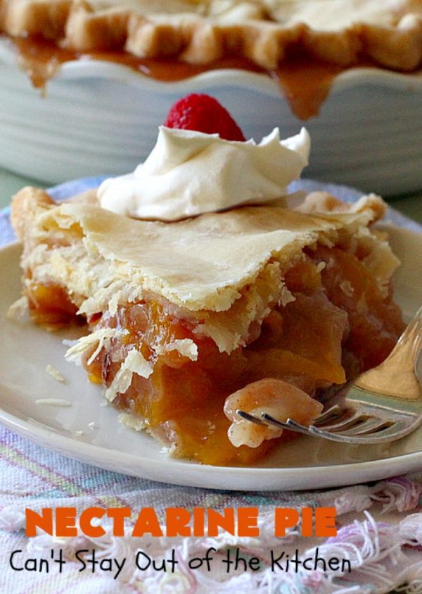 Nectarine Pie – Can't Stay Out of the Kitchen