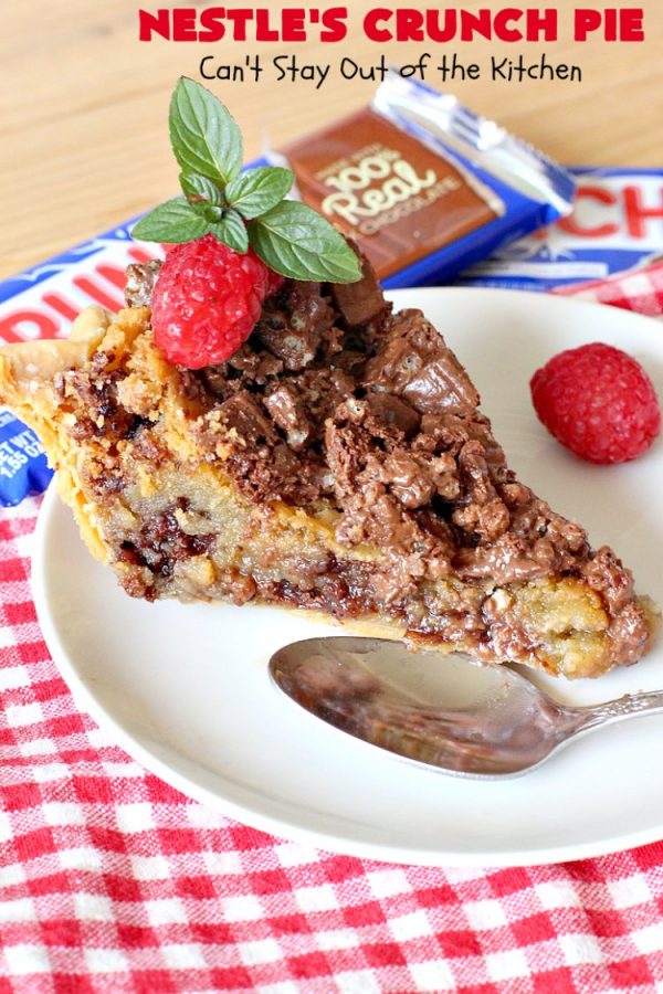 Nestle’s Crunch Pie – Can't Stay Out of the Kitchen