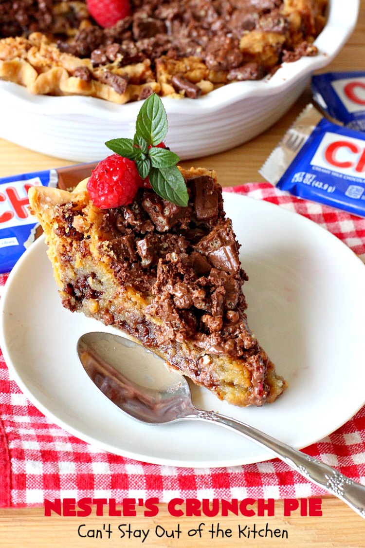 Nestle’s Crunch Pie – Can't Stay Out of the Kitchen