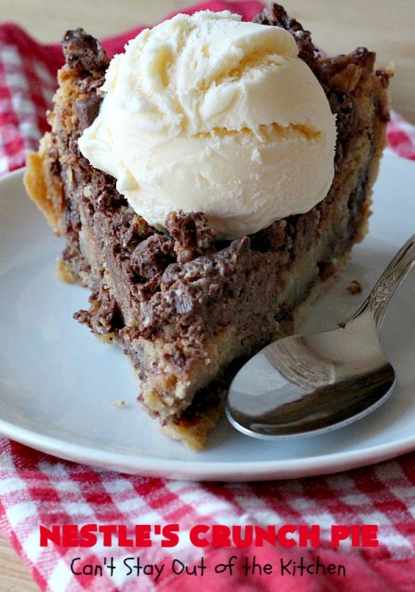 Nestle’s Crunch Pie – Can't Stay Out of the Kitchen