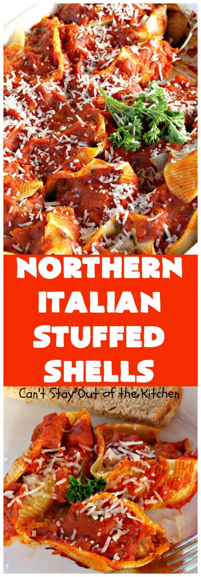 Northern Italian Stuffed Shells – Can't Stay Out of the Kitchen