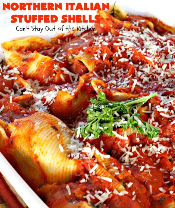 Northern Italian Stuffed Shells – Can't Stay Out of the Kitchen