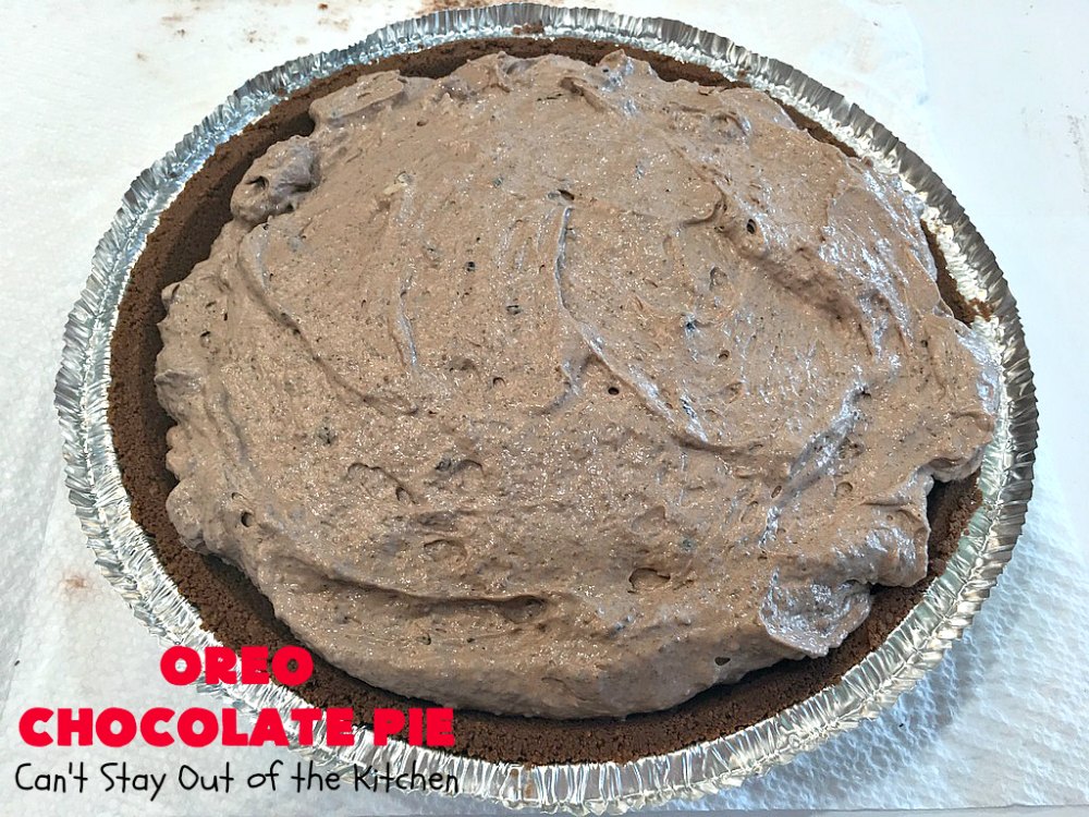 Oreo Chocolate Pie – Can't Stay Out of the Kitchen
