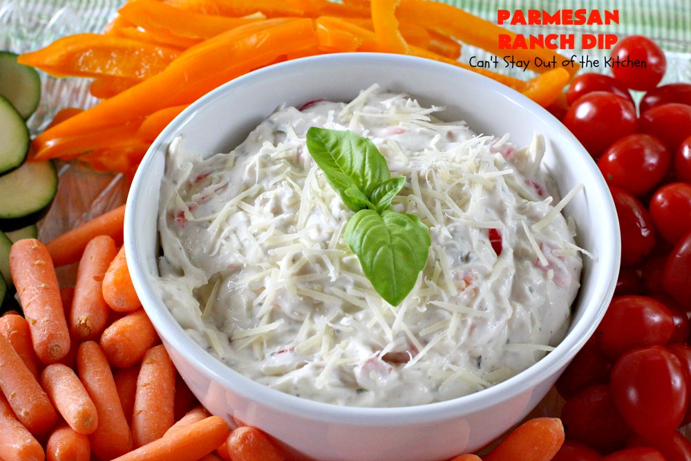 Parmesan Ranch Dip – Can't Stay Out of the Kitchen