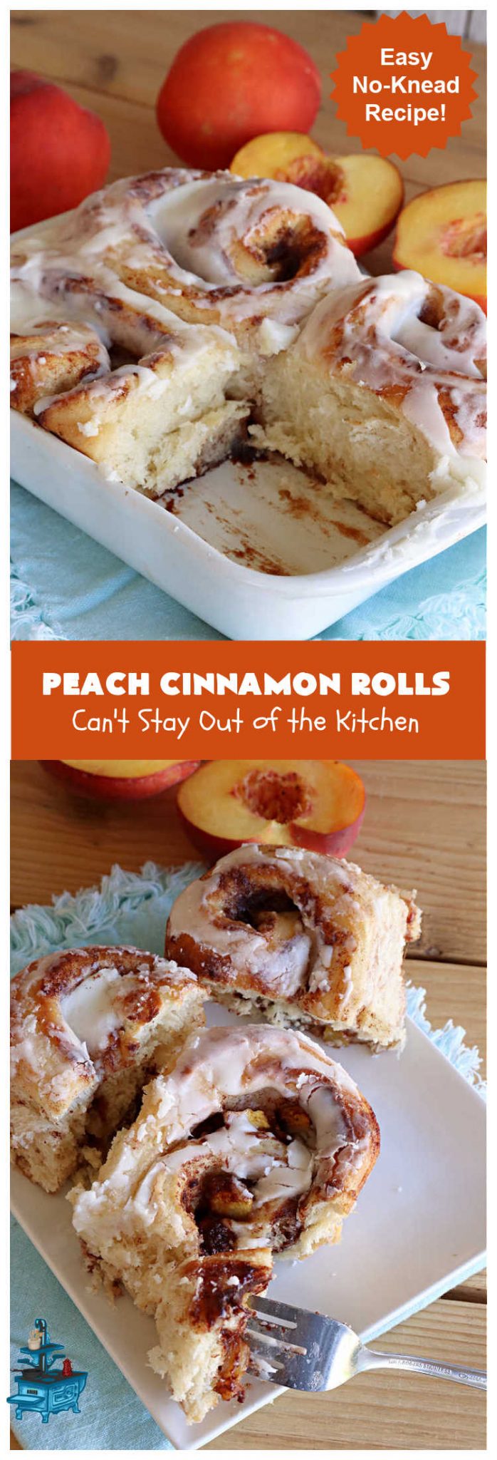Peach Cinnamon Rolls – Can't Stay Out of the Kitchen