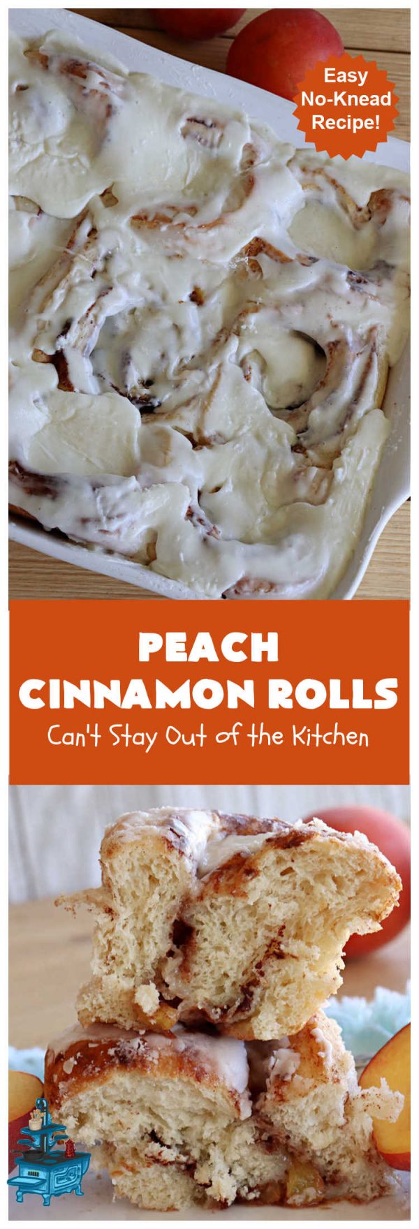 Peach Cinnamon Rolls – Can't Stay Out of the Kitchen