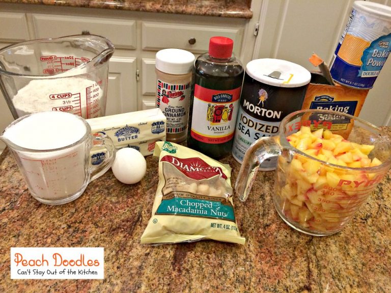 Peach Doodles – Can't Stay Out of the Kitchen