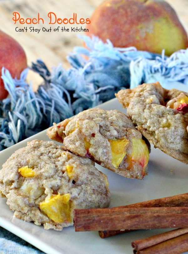 Peach Doodles – Can't Stay Out of the Kitchen