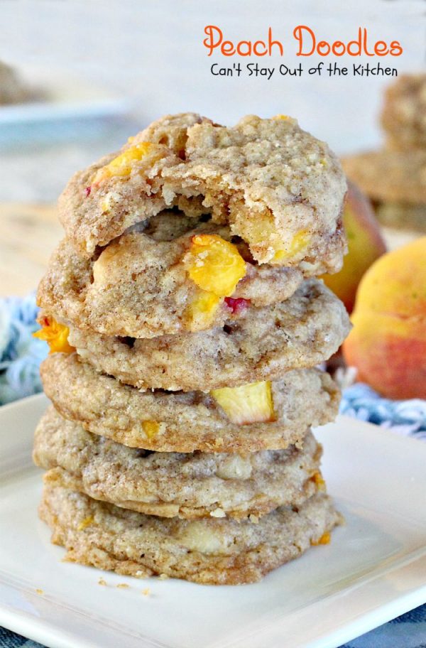 Peach Doodles – Can't Stay Out of the Kitchen