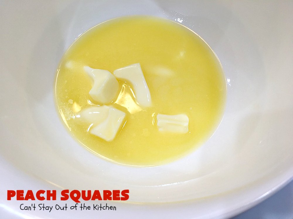 Peach Squares – Can't Stay Out of the Kitchen