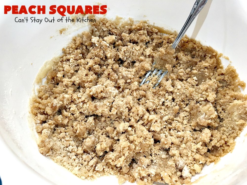 Peach Squares – Can't Stay Out of the Kitchen