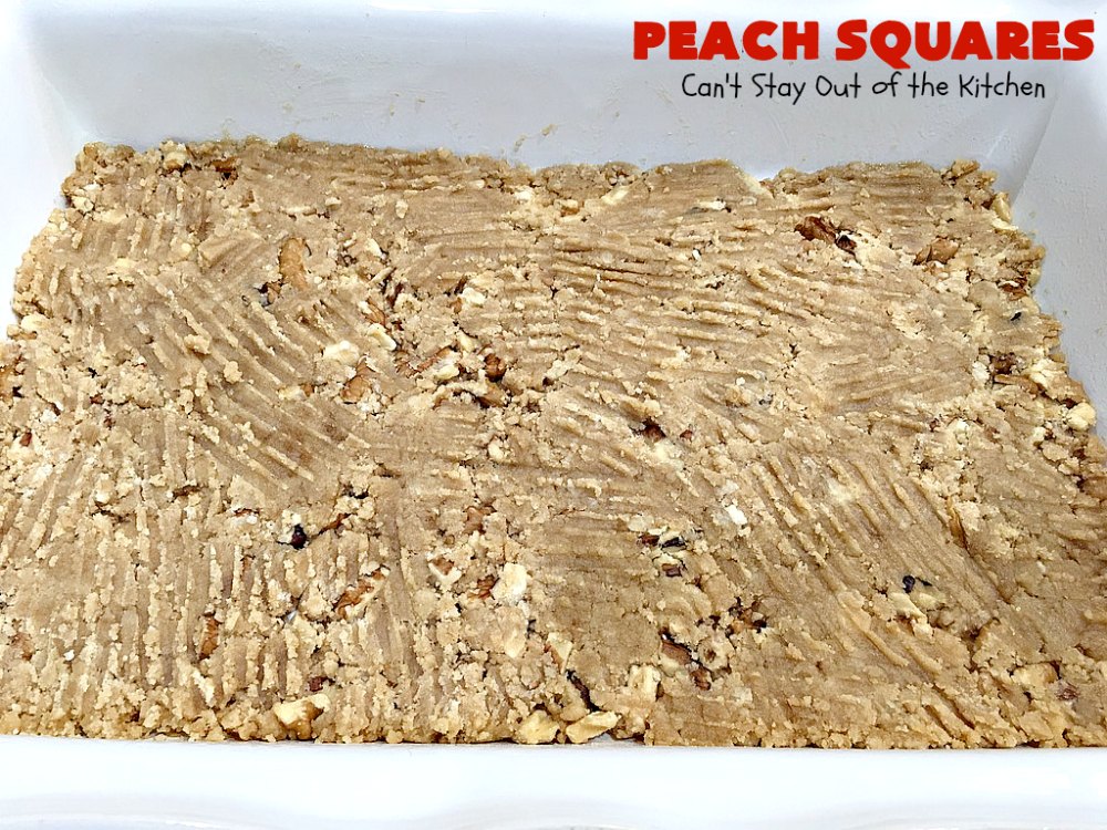 Peach Squares – Can't Stay Out of the Kitchen