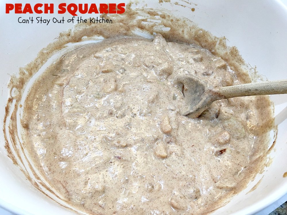 Peach Squares – Can't Stay Out of the Kitchen