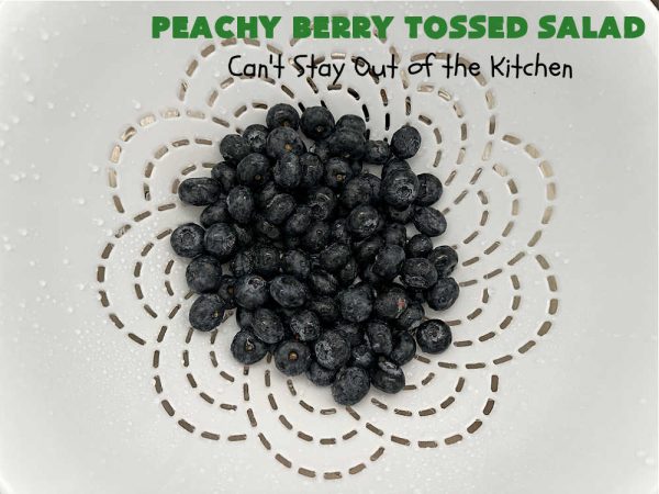 Peachy Berry Tossed Salad – Can't Stay Out of the Kitchen