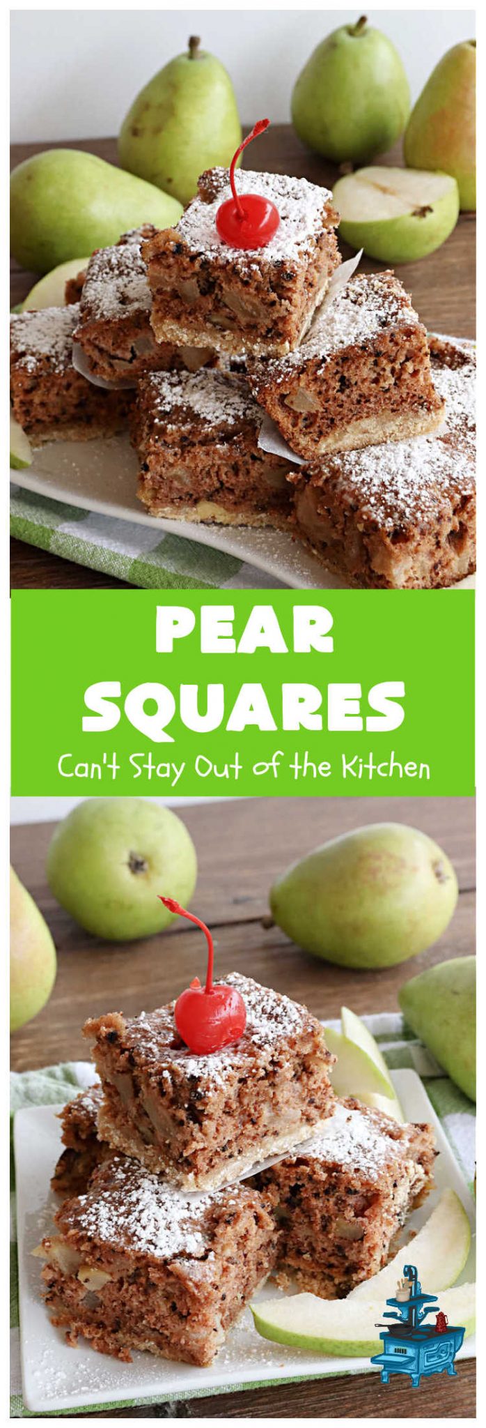 Pear Squares – Can't Stay Out of the Kitchen