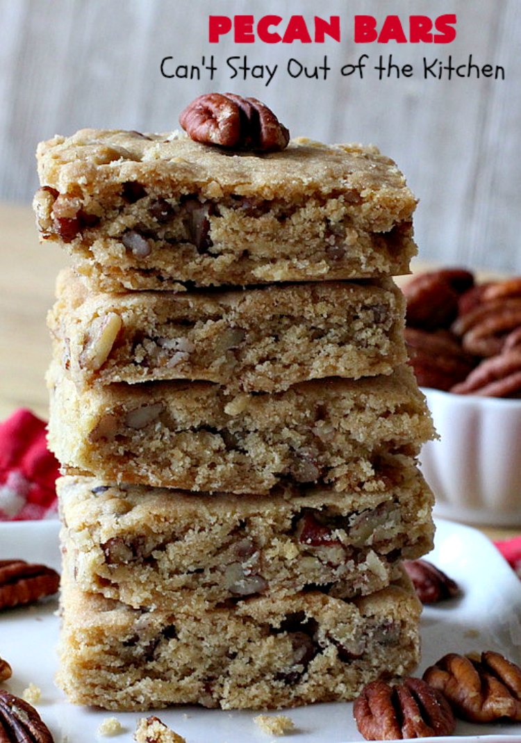 Pecan Bars – Can't Stay Out of the Kitchen