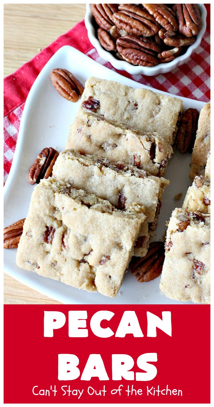 Pecan Bars – Can't Stay Out of the Kitchen