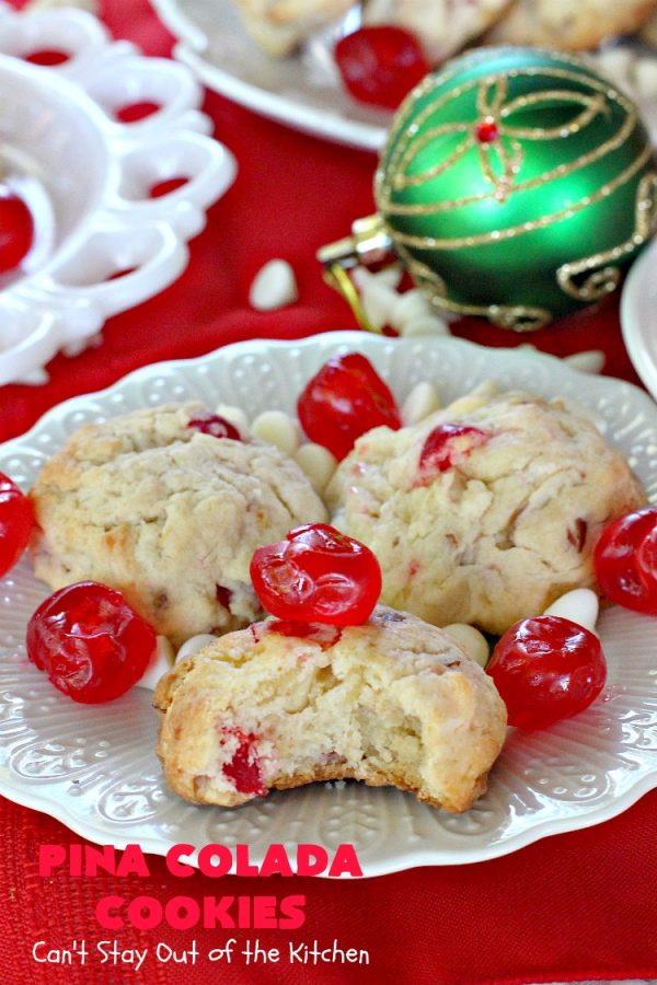 Pina Colada Cookies – Can't Stay Out of the Kitchen