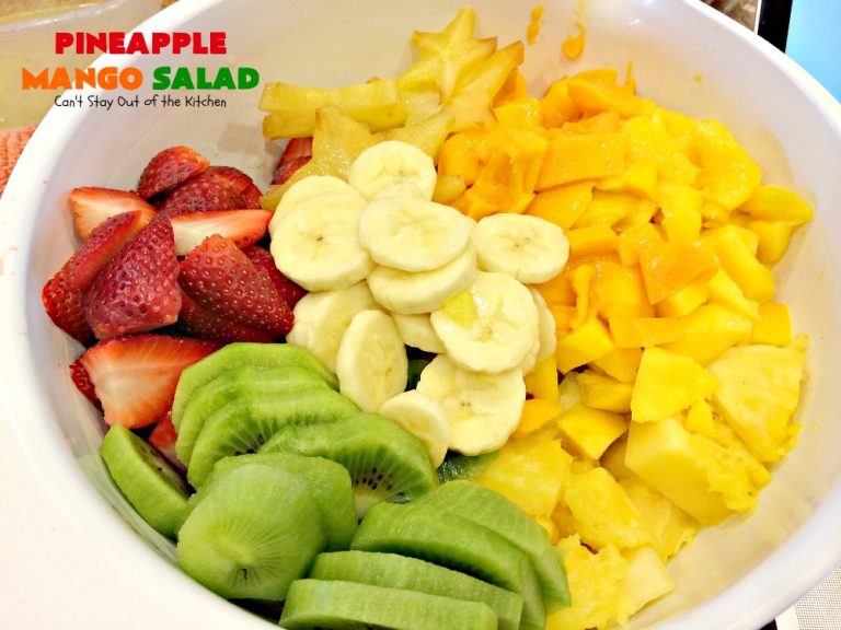 Pineapple Mango Salad – Can't Stay Out of the Kitchen