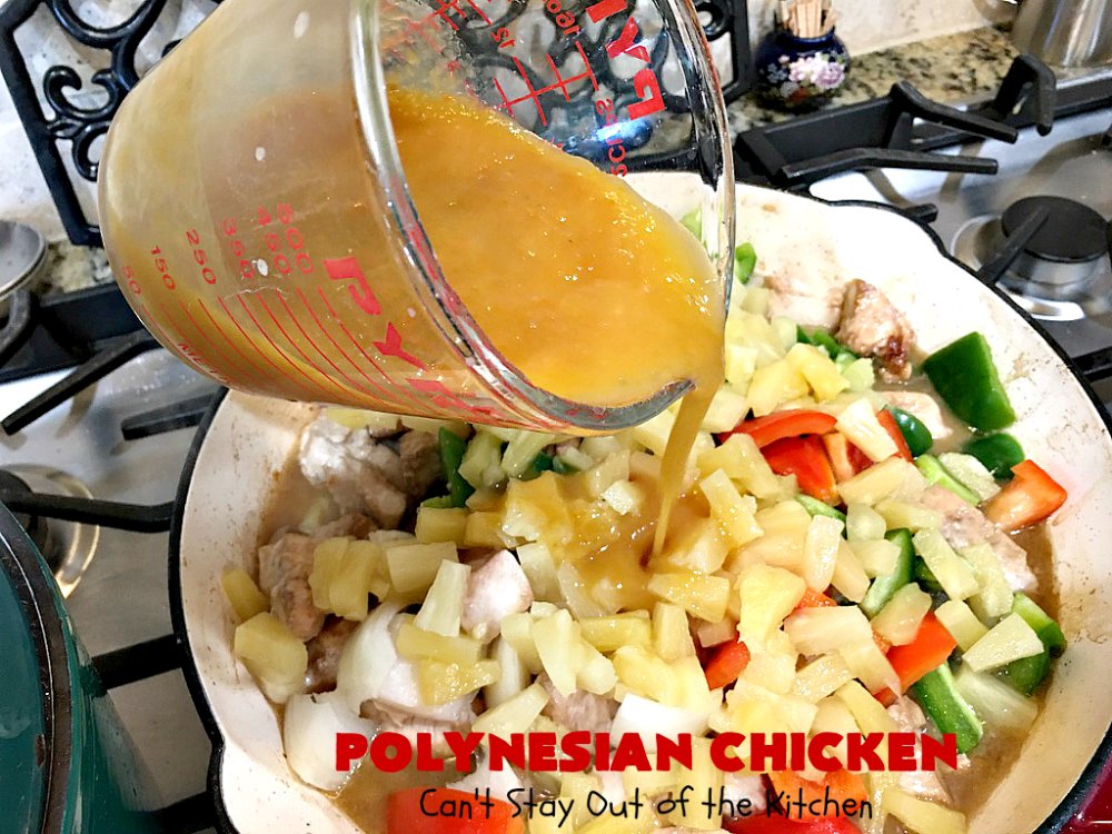Polynesian Chicken – Can't Stay Out of the Kitchen