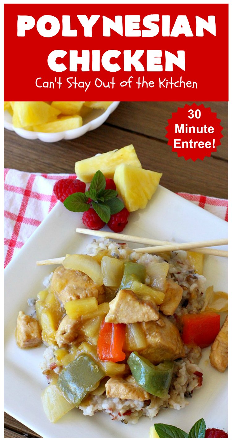 Polynesian Chicken – Can't Stay Out of the Kitchen