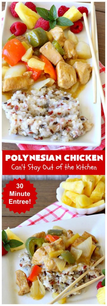 Polynesian Chicken – Can't Stay Out of the Kitchen