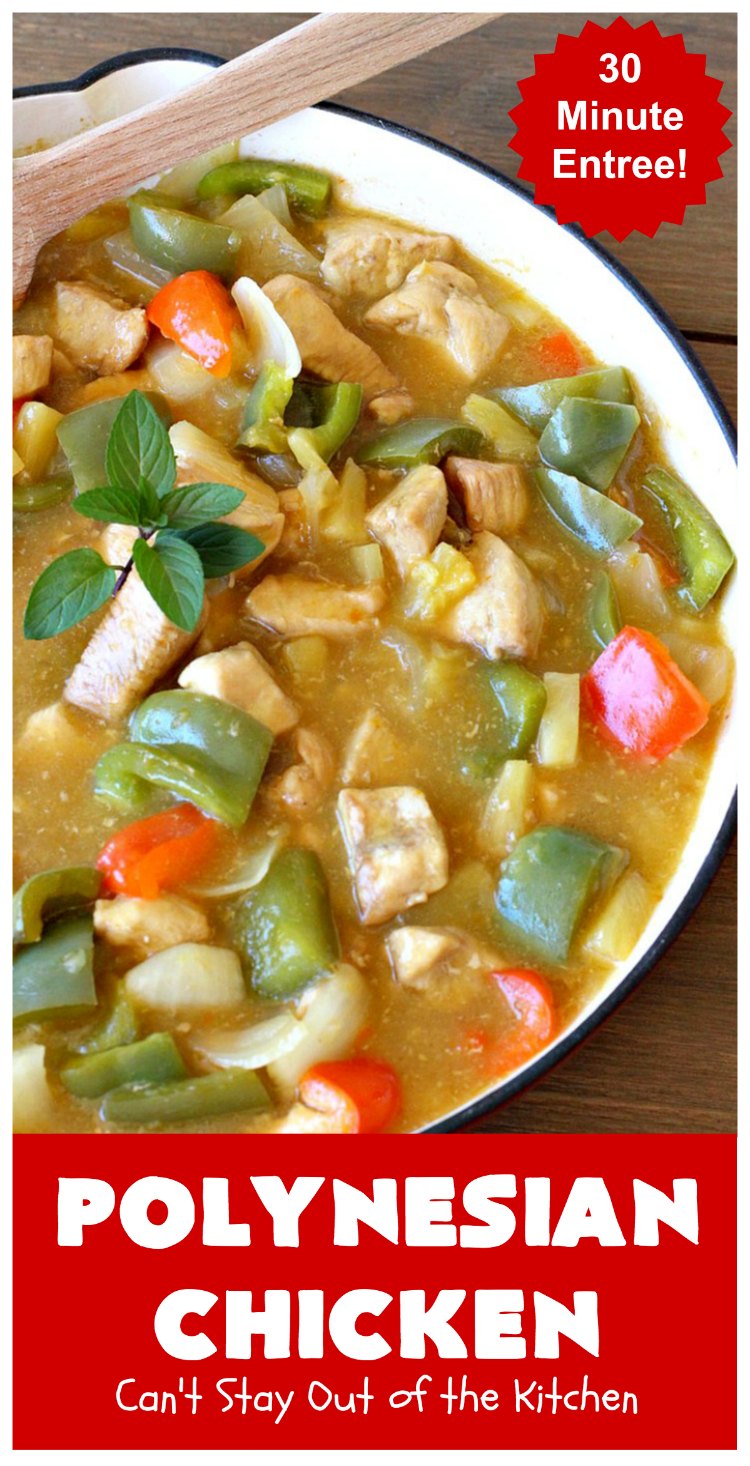 Polynesian Chicken – Can't Stay Out of the Kitchen