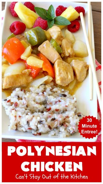 Polynesian Chicken – Can't Stay Out of the Kitchen