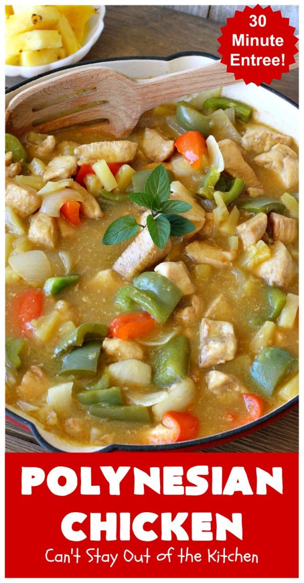 Polynesian Chicken – Can't Stay Out of the Kitchen